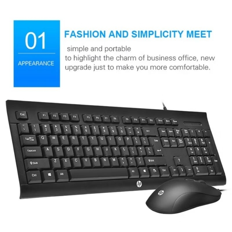 Jual Keyboard and Mouse Gaming HP K100 | Shopee Indonesia