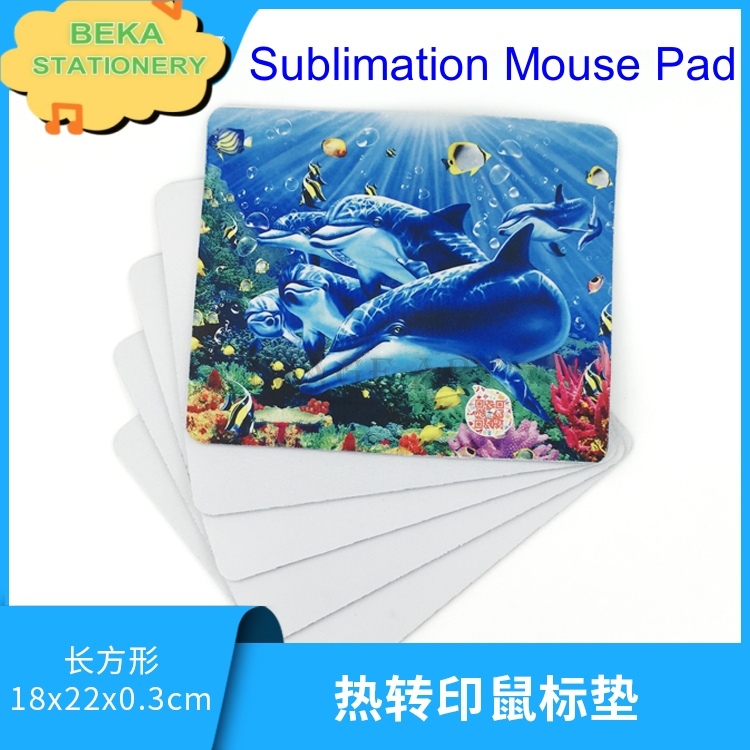 Jual Mousepad Polos Putih Sablon Sublim / Sublime / Mouse Pad Siap Cetak Ukuran 22x18cm Tebal ...