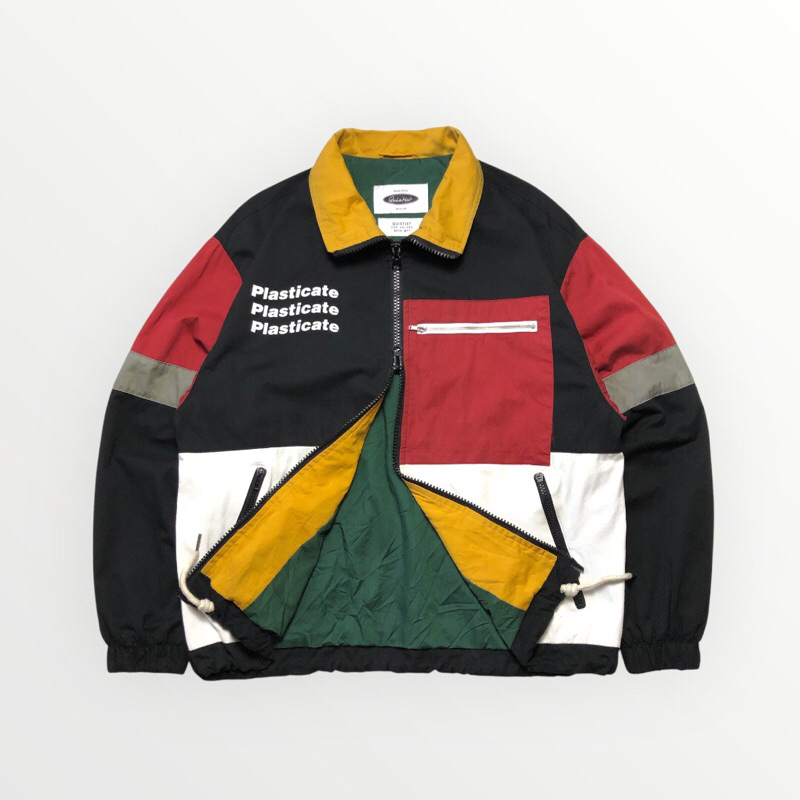 Jual Quietist Plasticate Colorblock Coach Jacket Black | Shopee Indonesia