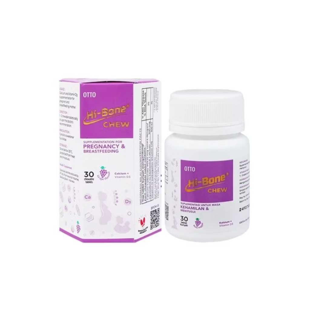 Jual Hi Bone Active Rasa Anggur Box 30 Tablet Kunyah | Shopee Indonesia