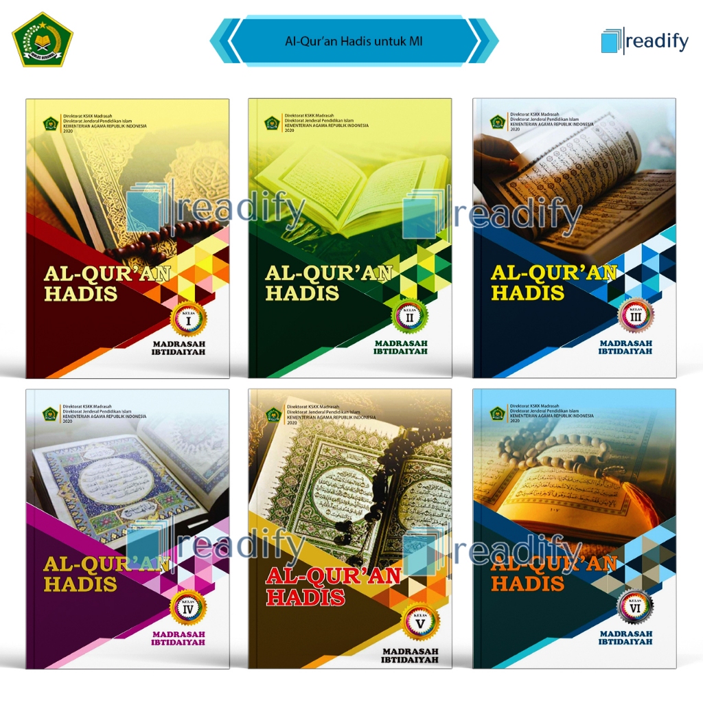 Jual Buku Siswa Al-Qur'an Hadis Kelas 1 2 3 4 5 6 MI Madrasah Ibtidayah Revisi Terbaru Kemenag ...