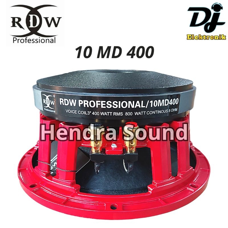 Jual RDW 10 MD 400 / 10 MD400 - Speaker Komponen (10 inch) | Shopee ...
