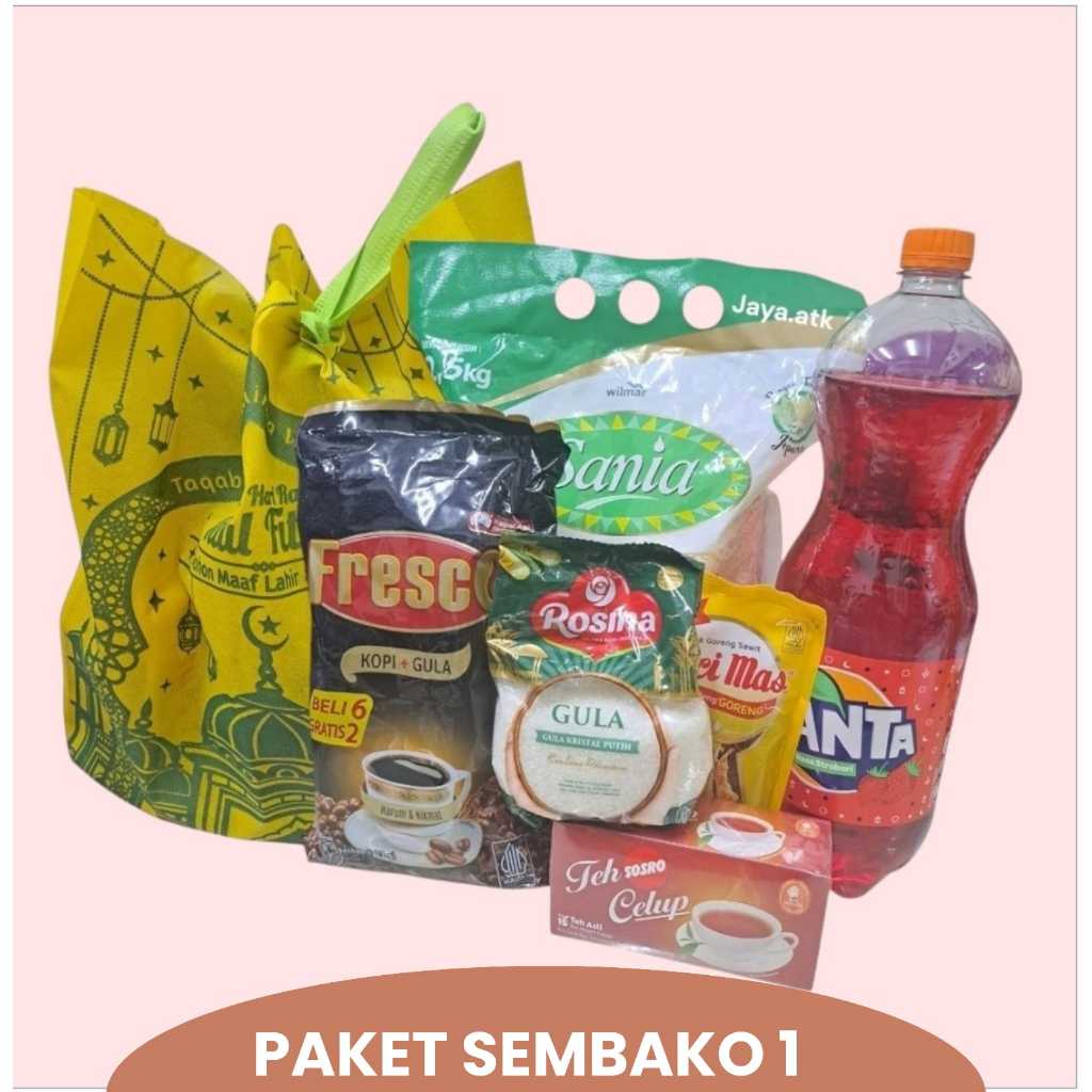 Jual PAKET SEMBAKO PARCEL HAMPERS BERAS MINYAK SIRUP FANTA 100 ...