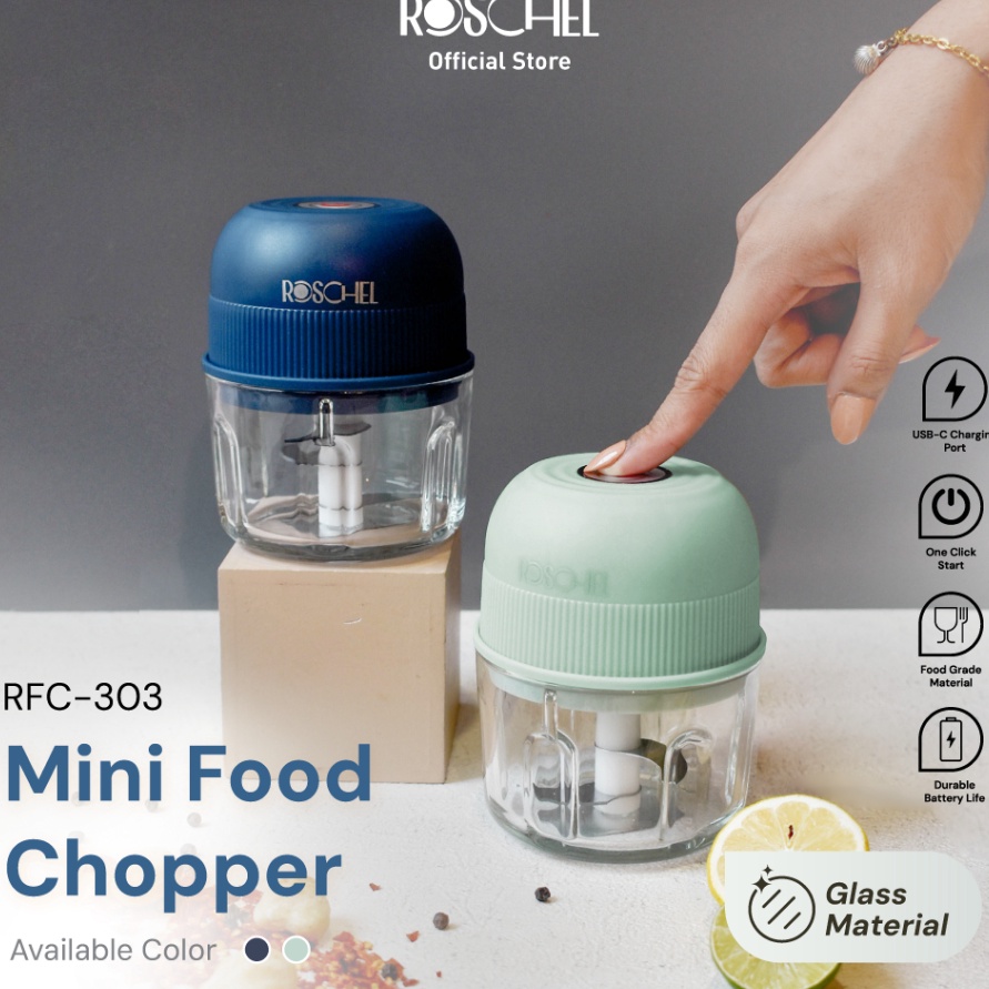 Jual FG2 Roschel M Food Chopper Kaca 3ml Poble OneTouch With Safety ...