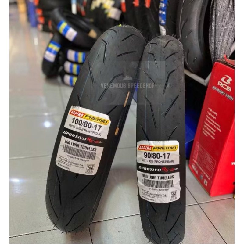 Jual Paket Ban Softcompound Aspira Premio Sportivo RS-01 90/80-17 + 100/80-17 (2Ban) | Shopee ...
