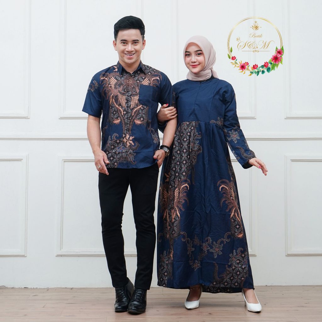 Jual BAJU BATIK COUPLE PRIA WANITA HARGA PAKET SEPASANG KEMEJA & GAMIS ...