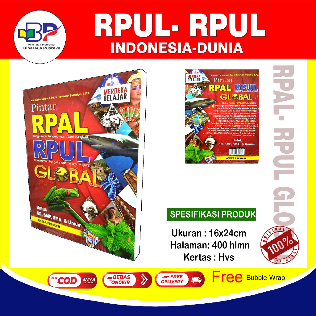 Jual Pintar RPAL RPUL Global/Indinesia dan Dunia/Untuk SD,SMP,SMA dan ...