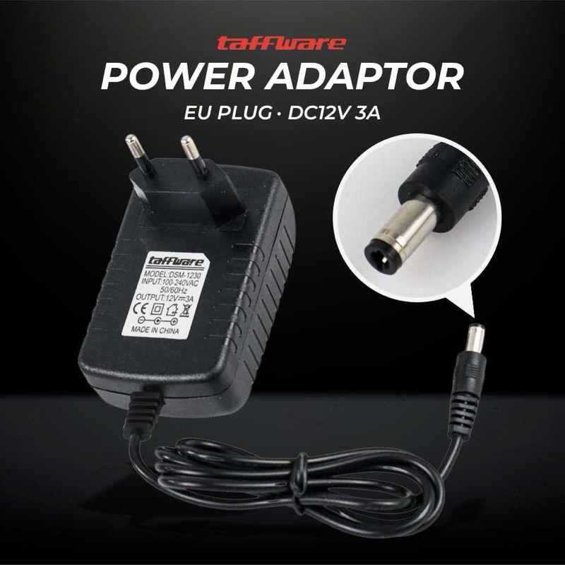 Jual adaptor power supply AC ke DC 12V 3A led strip - adaptor listrik ...