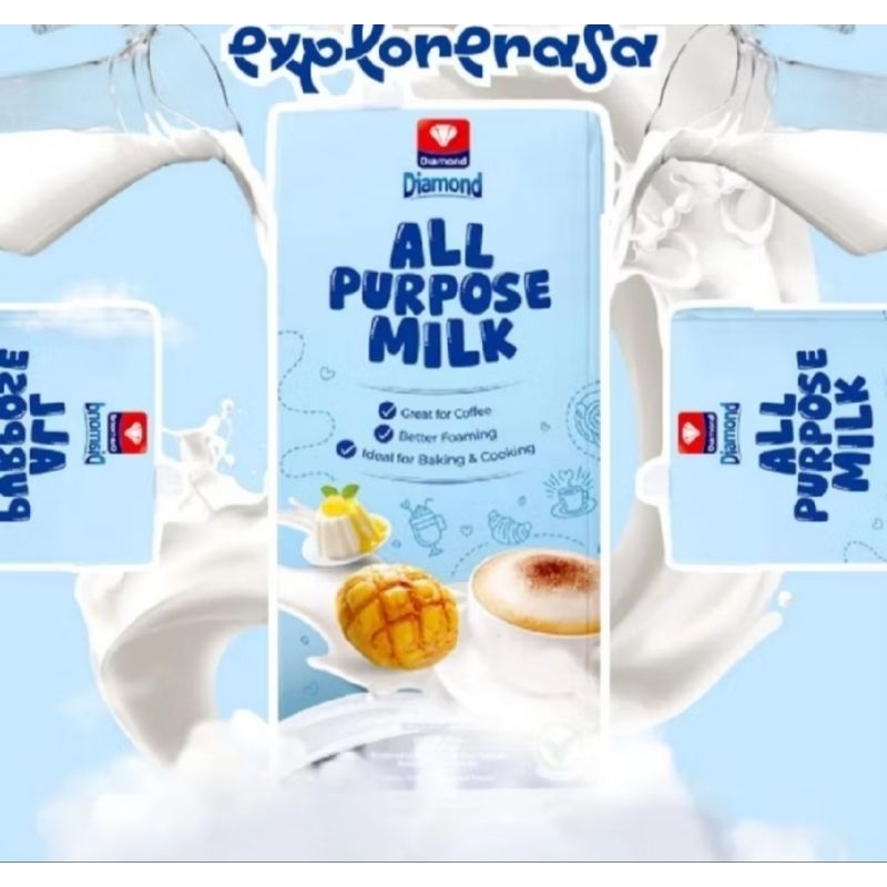 Jual UHT ALL PURPOSE MILK DIAMOND ( 1 LITER) | Shopee Indonesia