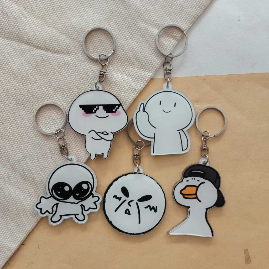 Jual akrilik Keychain[meme edition], akrilik keychain gambar meme ...