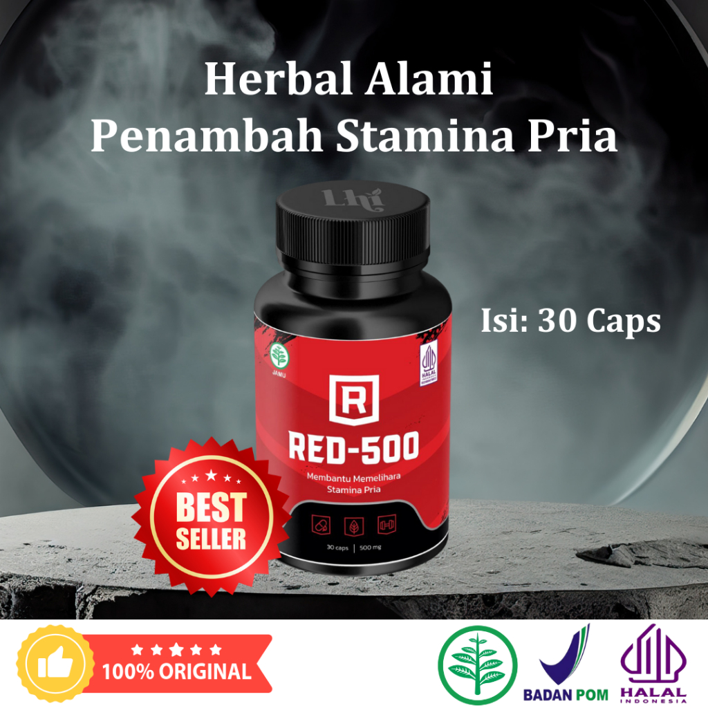 Jual Kapsul Herbal Red-500 Obat Kuat Pria Tahan Lama - Meningkatkan Stamina Dan Vitalitas Pria ...