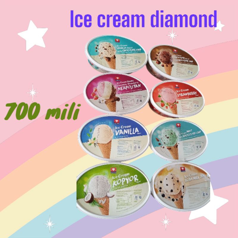 Jual ice cream diamond 700 ml eskrim diamond murah ice cream diamond ...
