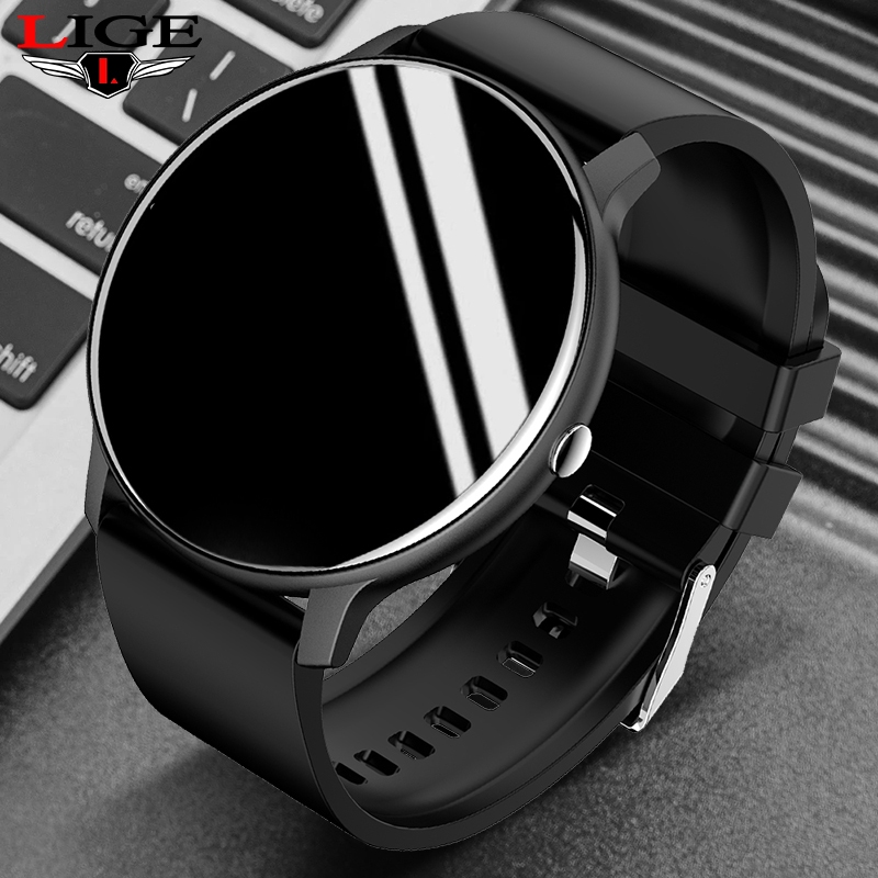 Jual LIGE Smartwatch Jam Tangan Pria Wanita Sport Tracker Jam Olahraga ...
