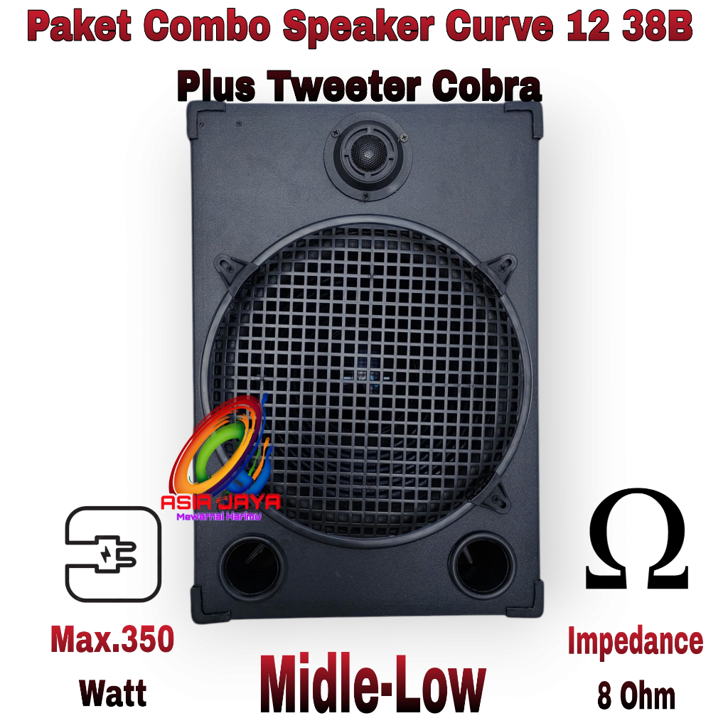 Jual PAKET COMBO Speaker 12 Inch Woofer Curve 12 38B + Box 12 Panjang ...