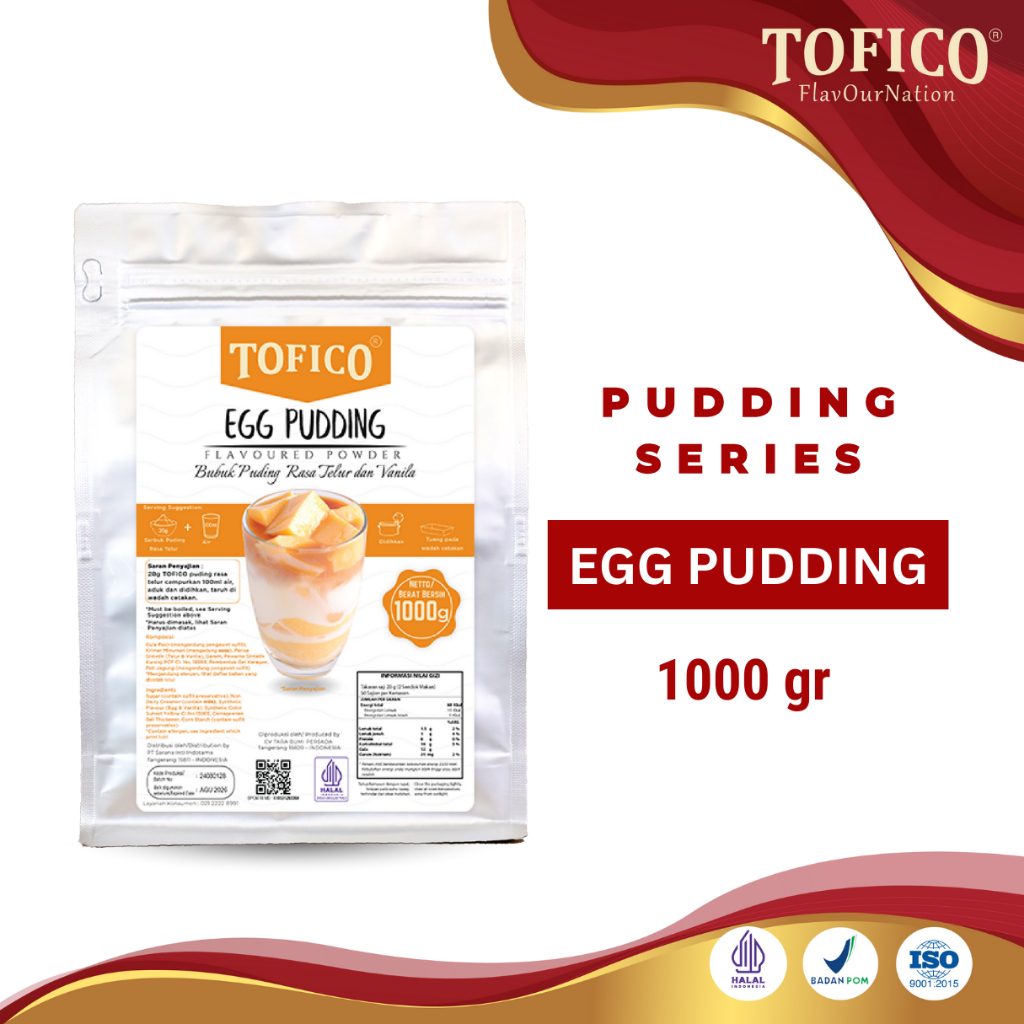 Jual Egg Pudding Powder Tofico /Bubuk Telur Pudding /Tofico Syrup ...