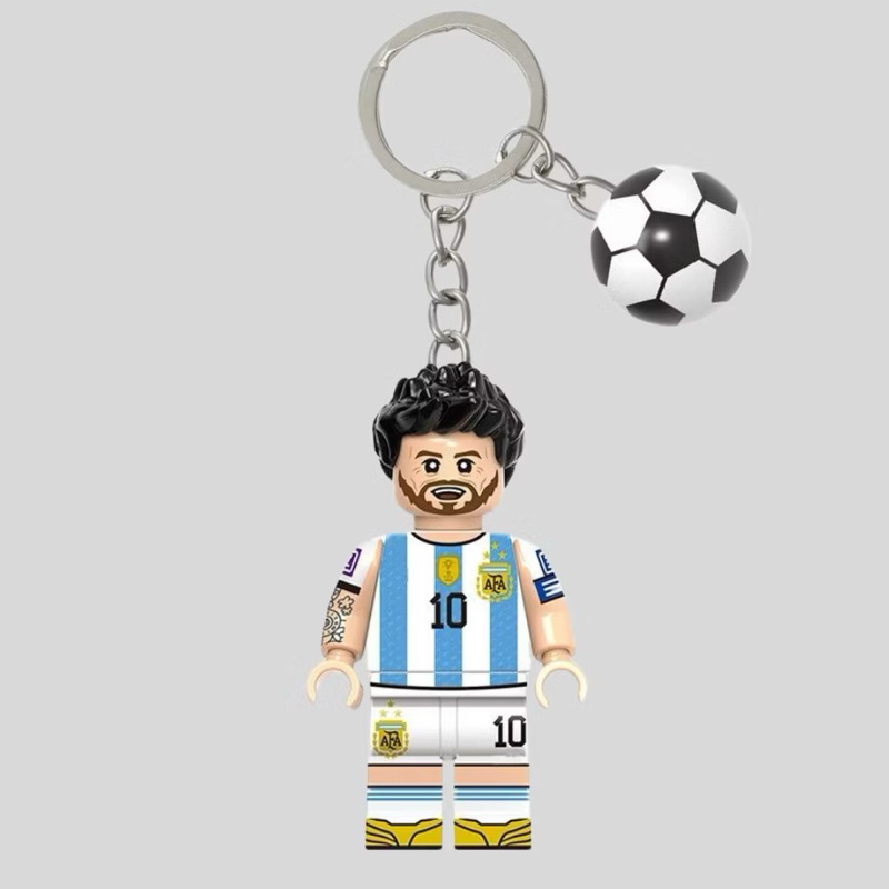 Jual Lionel Messi LEGO Keychain | Gantungan Kunci LEGO Lionel Messi ...
