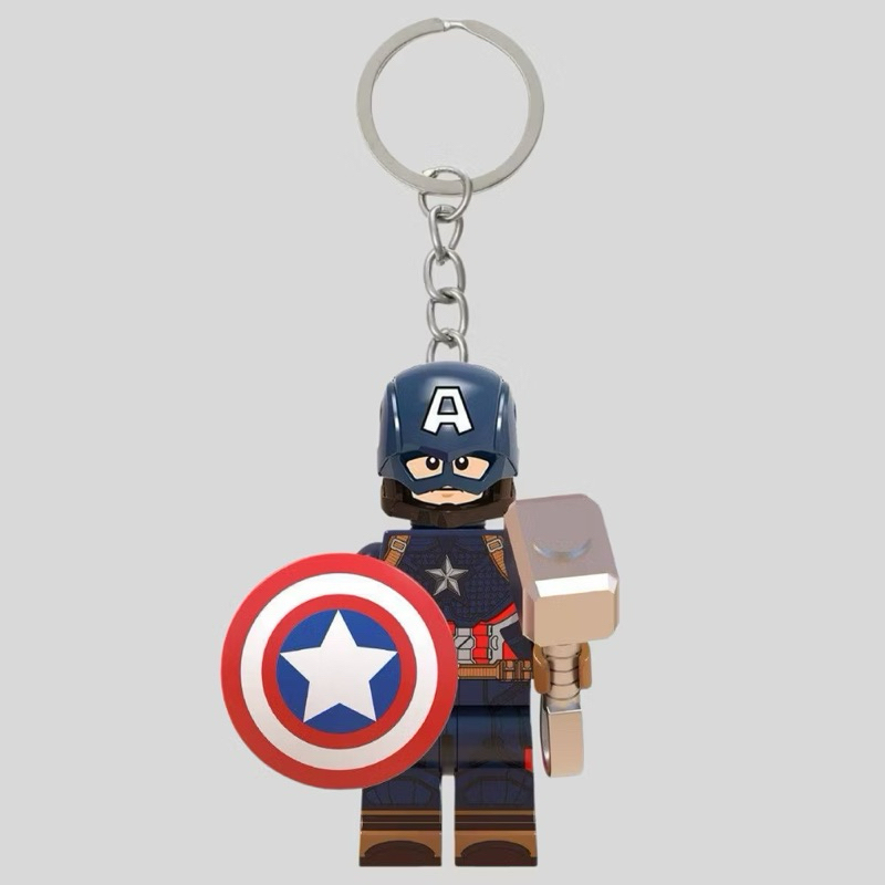 Jual Captain America LEGO Keychain | Gantungan Kunci LEGO Captain ...