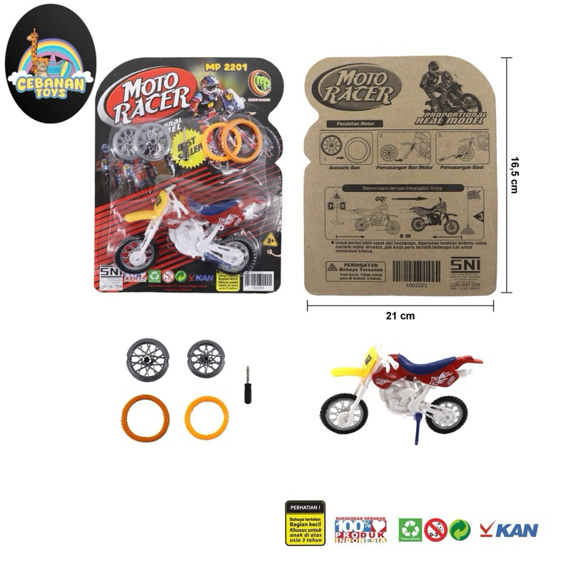 Jual Mainan Motor Cross || Motor Kros mainan || Mainan Motor Traill ...