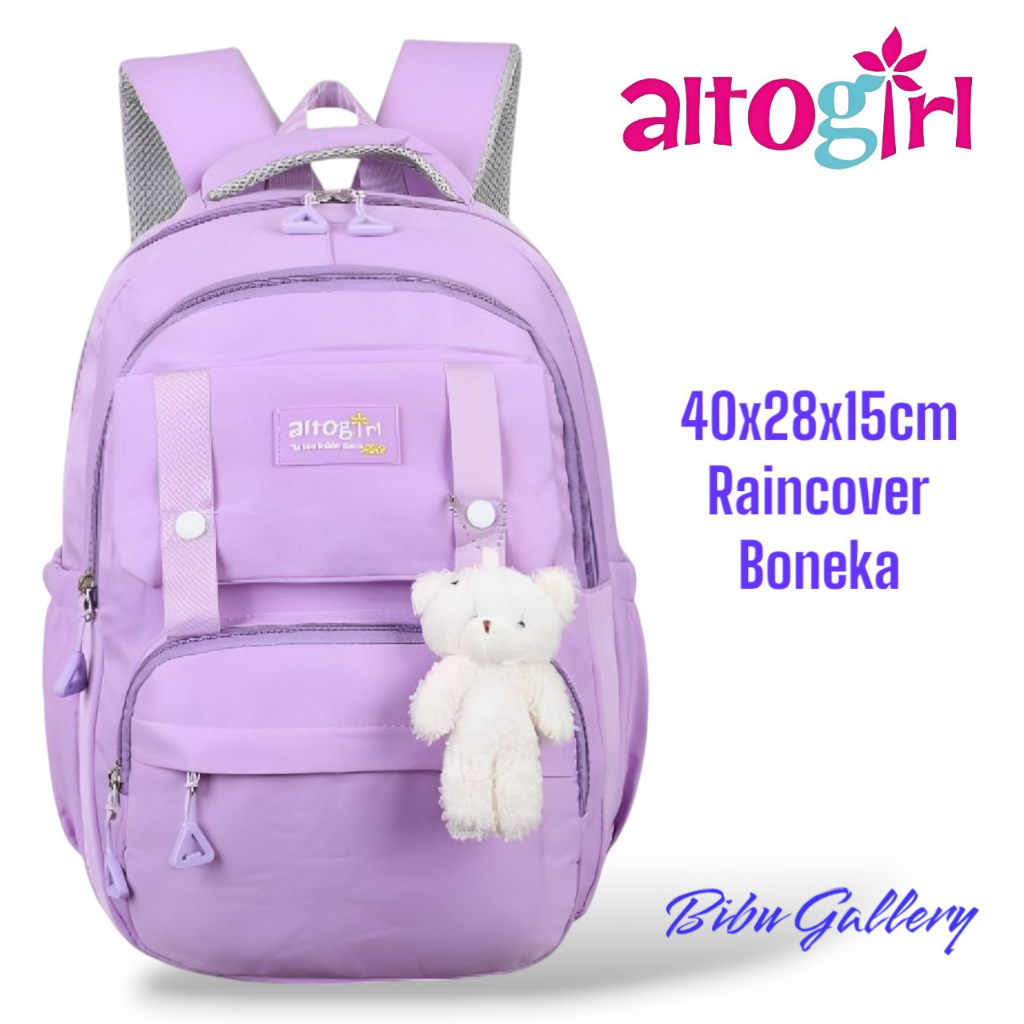 Jual Tas Ransel Backpack Sekolah Anak Perempuan Alto Girl Original Boneka Bear 71111 | Shopee ...
