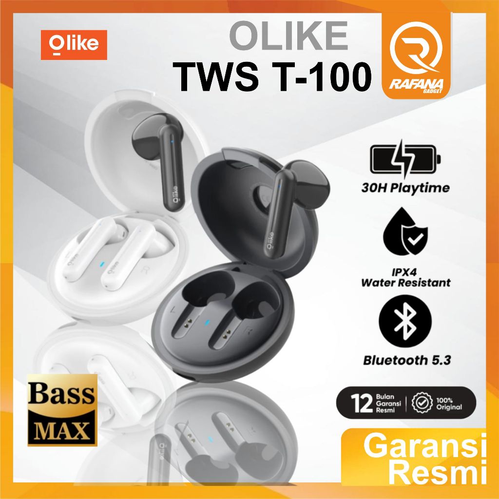 Jual OLIKE T100 TWS BASS MAX ORIGINAL | Shopee Indonesia