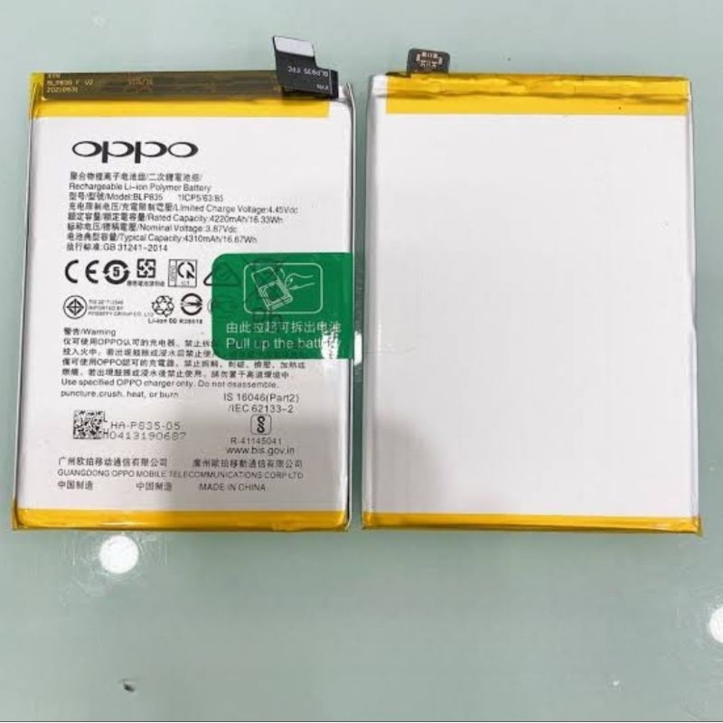 Jual Baterai Batre Battery OPPO F19 PRO CPH2285 ORIGINAL Model Batrei ...