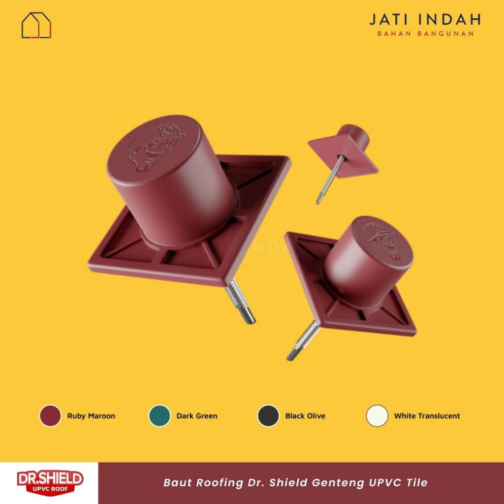 Jual Baut Roofing Genteng UPVC Tile Dr. Shield RF 960 6 cm dan 7.5 cm ...