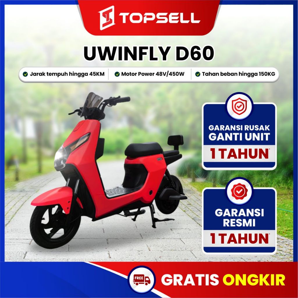 Jual Sepeda Motor Listrik Uwinfly D60 D70 Selis EBIKE Eletronik Bike Speda 500Watt Terbaru ...