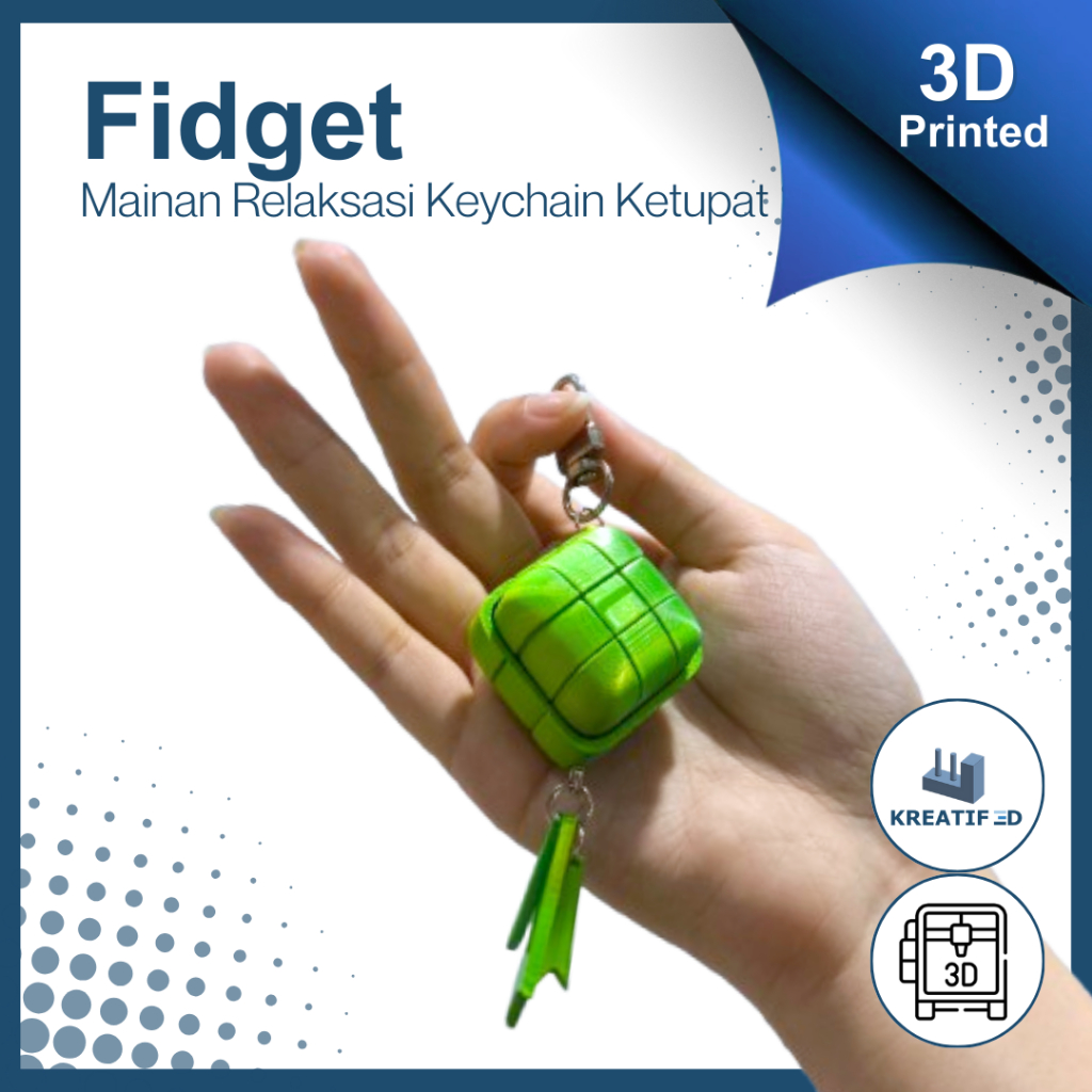 Jual 3D Print Mainan Relaksasi Ketupat Keychain | Mechanical Switch ...