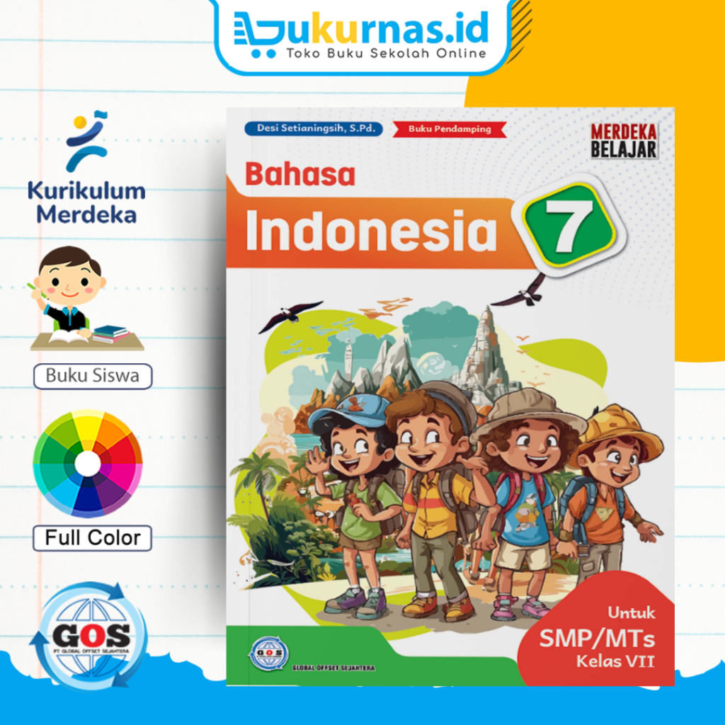 Jual Buku Pendamping Siswa Bahasa Indonesia SMP/MTs Kelas 7 K-Merdeka - GOS | Shopee Indonesia
