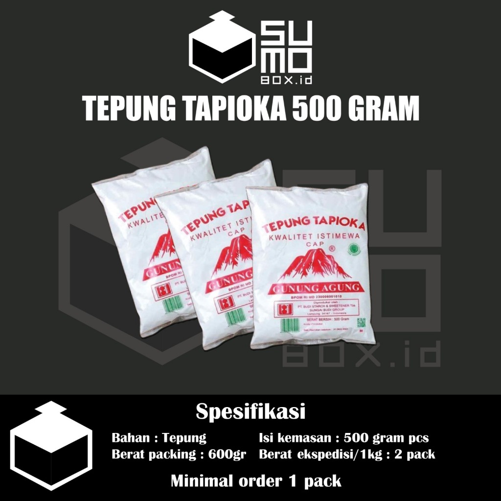 Jual Tepung Tapioka Cap Gunung Agung 500gr | Shopee Indonesia