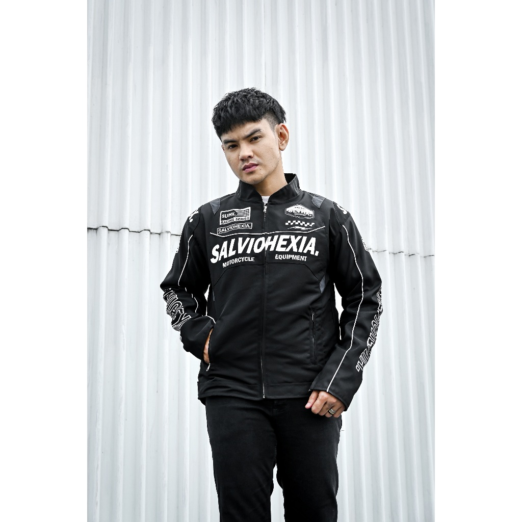 Jual Salvio Hexia Motorcycle Jacket Racing Art Flag Black | Shopee ...