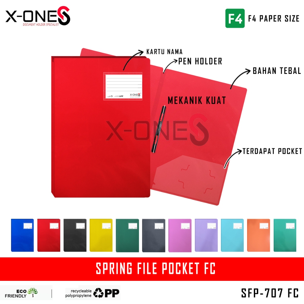Jual X-ONE SPRING FILE POCKET FOLIO MAP SNELL KANTONG FC / SFP-707 FC (SATUAN) | Shopee Indonesia