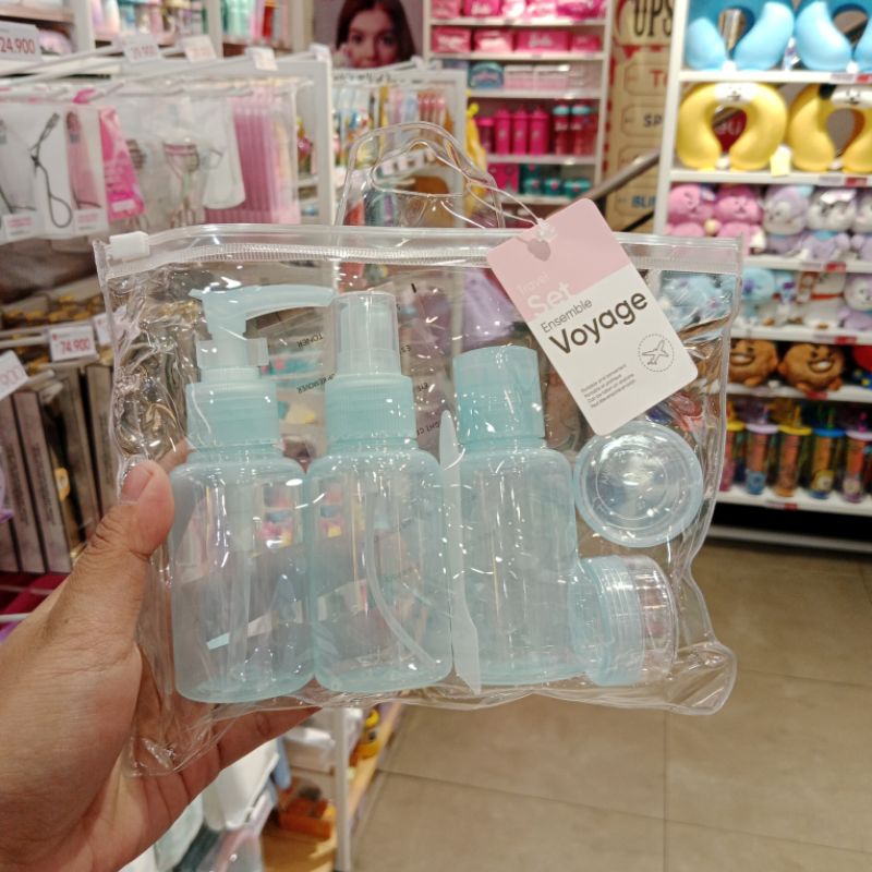 Jual Miniso Travel Kit (Botol Travel) (Pink & Blue) | Shopee Indonesia
