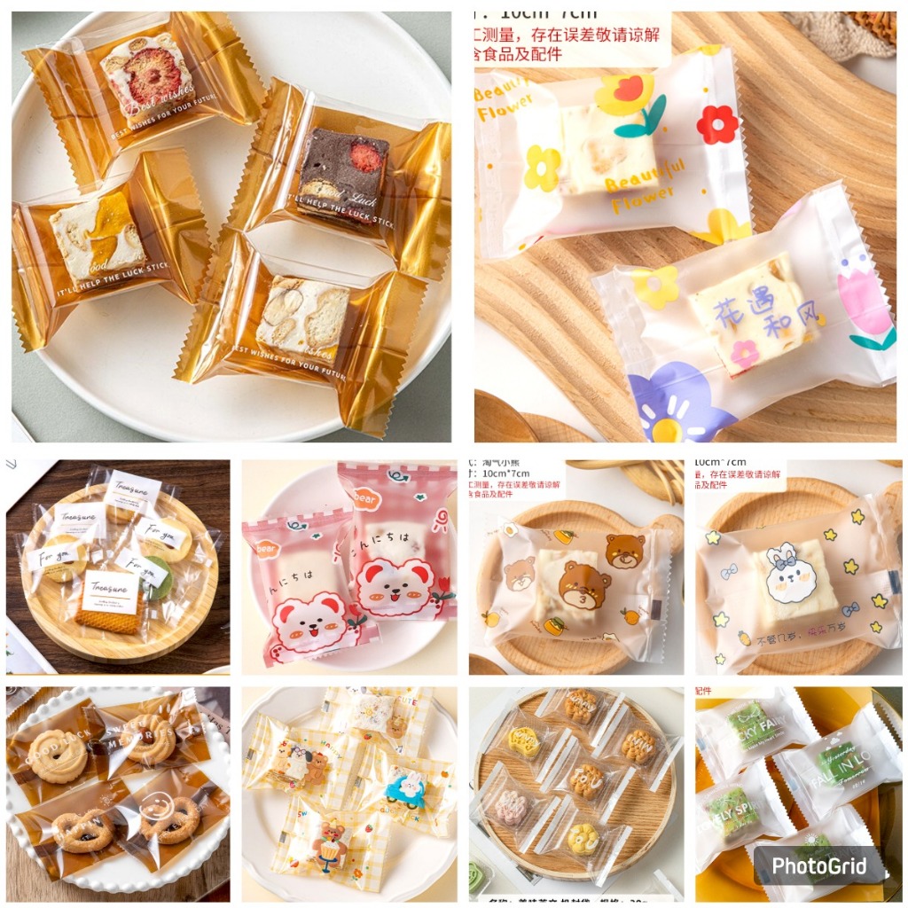 Jual (100PCS) Plastik Nastar Mochi Ukuran 7X10CM Plastik Seal Motif ...