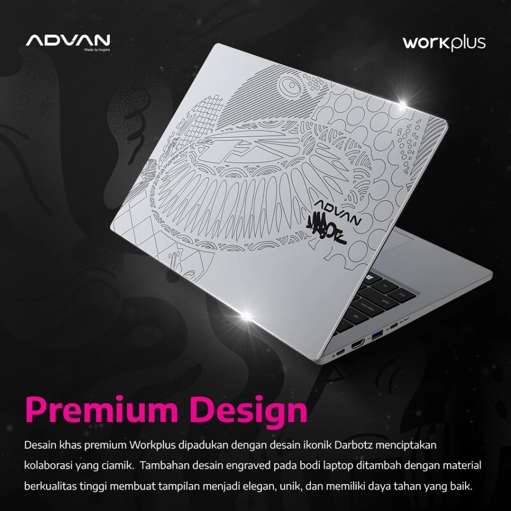 Jual ADVAN Workplus x Darbotz AMD Ryzen 7 7735HS RAM16GB SSD2TB 14'' IPS Windows 11 | Shopee ...