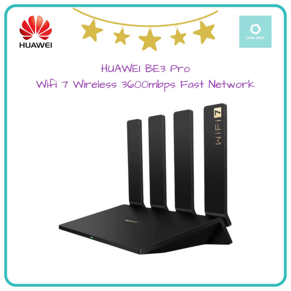 Jual HUAWEI BE3 PRO WiFi Router - 2.5G WiFi 7 3600Mbps Mesh Wireless Router - Gigabit Quad-Core ...