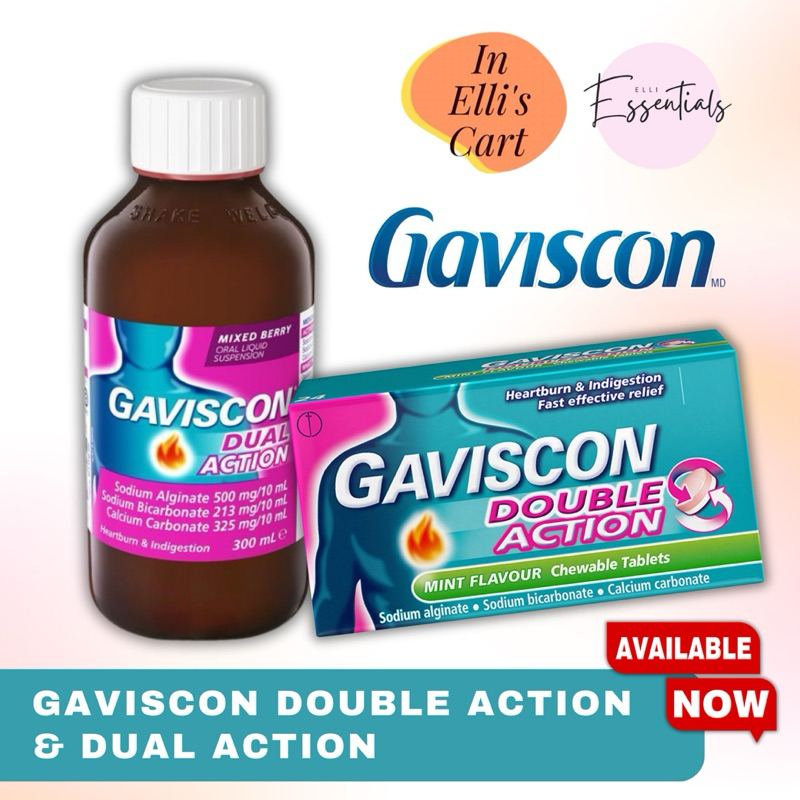 Jual Gaviscon Double Action Liquid & Tablet | Obat Maag Asam Lambung ...