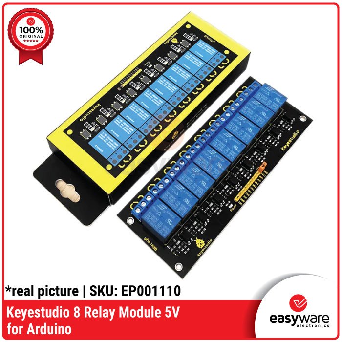 Jual Keyestudio 8 Relay Module 5V for Arduino | Shopee Indonesia