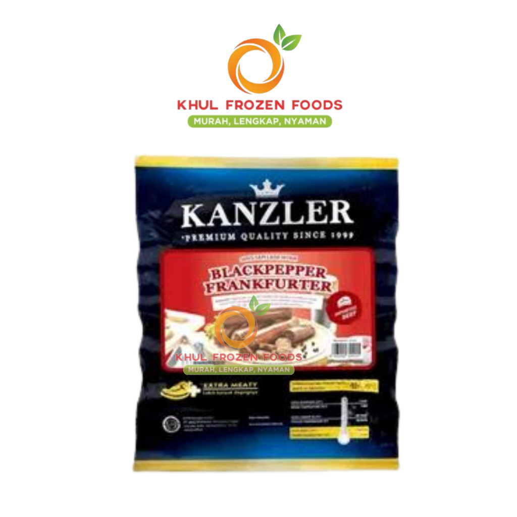 Jual Kanzler Blackpepper Frank 300 Gr / Kanzler Sosis Beef Blackpepper ...