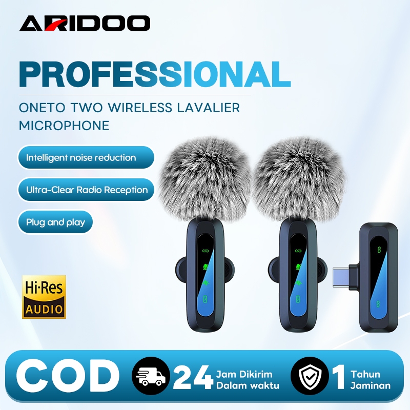 Jual ARIDOO MICROPHONE MIC CLIP ON YOUTUBER WIRELESS USB PLUS PACK TYPE ...