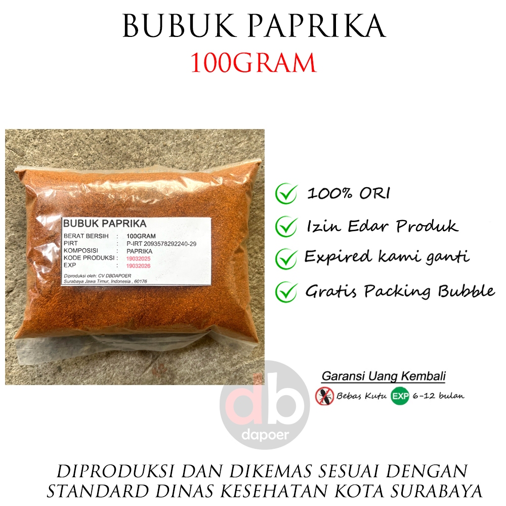 Jual Bubuk Paprika 100gram | Shopee Indonesia