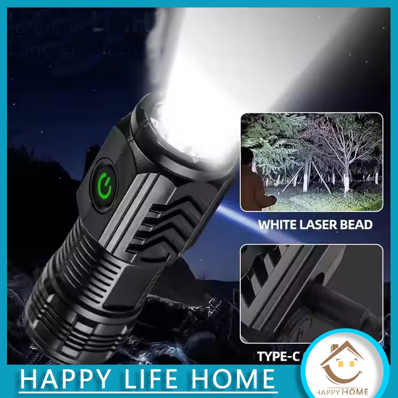 Jual Senter Swat Mini Zoom Super Terang Senter Swat LED COB Light Recharge 3 Mode | Shopee Indonesia