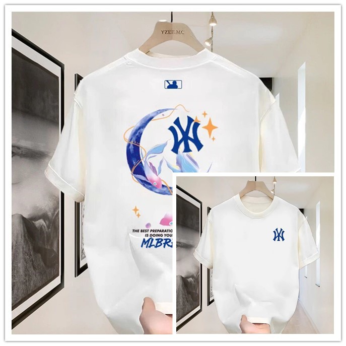 Jual (COD)T-shirt baju kaos pria OutletsMLB Heavyweight Kaos Baju Boxy ...