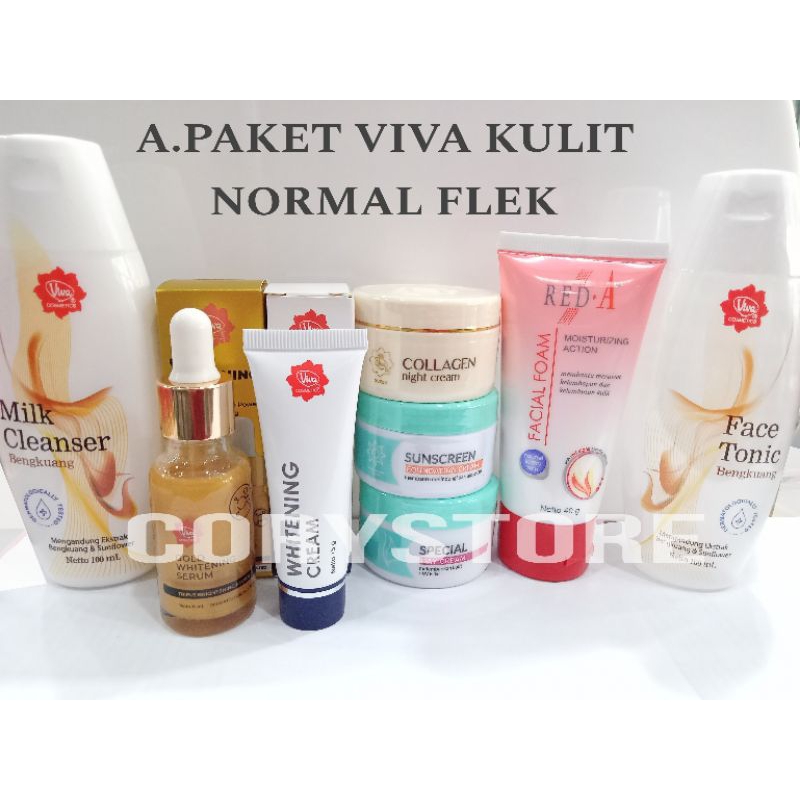 Jual VIVA PAKET GLOWING//PAKET GOLD//PAKET VIT.C//PAKET ANTI AGING ...