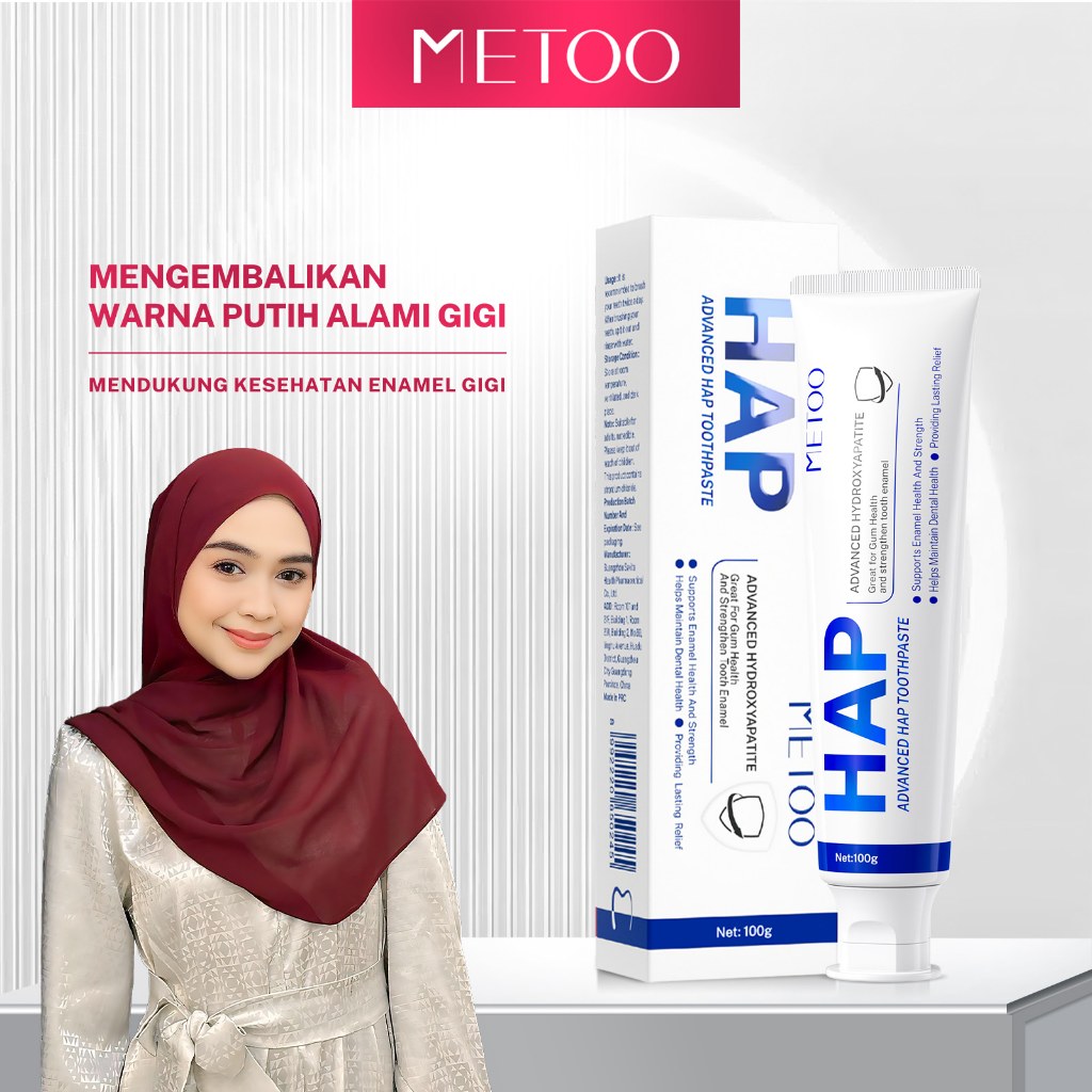 Jual [BPOM]METOO Advanced HAP Toothpaste 100g -Hydroxyapatite / Gigi Putih / Bebas Sensitif ...