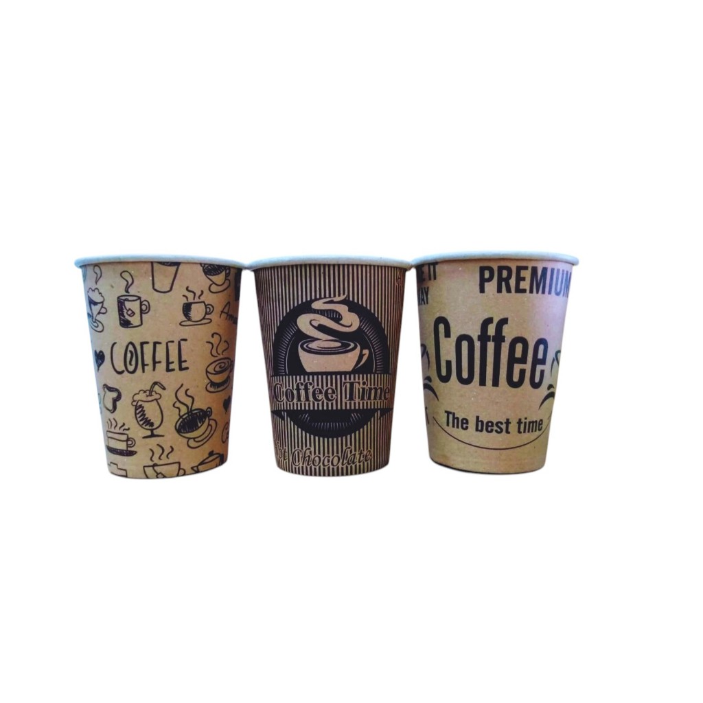 Jual [ISI 50PCS] Paper Cup 8 Oz / Gelas Kertas Kopi Teh Polos Motif Tahan Panas / Hot Paper Cup ...