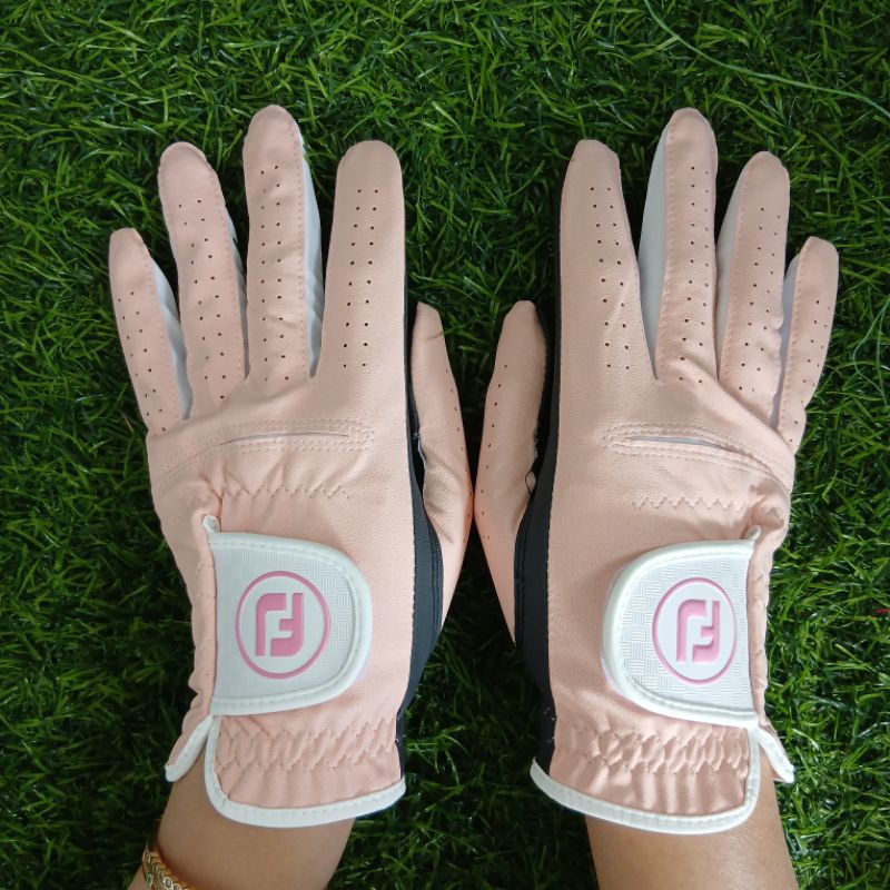 Jual golf glove golf ladies sintetis /sarung tangan cewe dusty pink terbaru(sepasang kiri dan ...