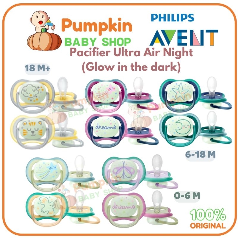 Jual Philips Avent l Avent Empeng Bayi - Ultra Air - Glow In The Dark ...