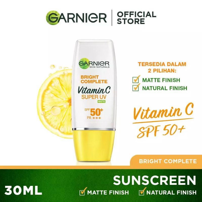 Jual Garnier Vitamin C Super UV Matte Spot-proof Sunscreen SPF 50+ PA ...