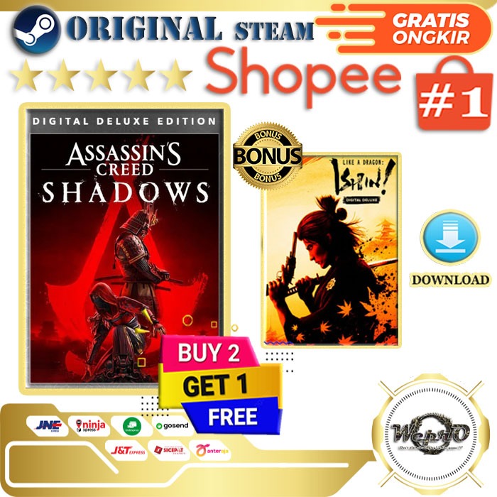 Jual Assassins Creed Shadows Deluxe Edition PC ORIGINAL - PC GAME ...